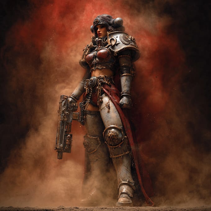 Make a warhammer 40k character art and illustration by Alexitus8 | Fiverr