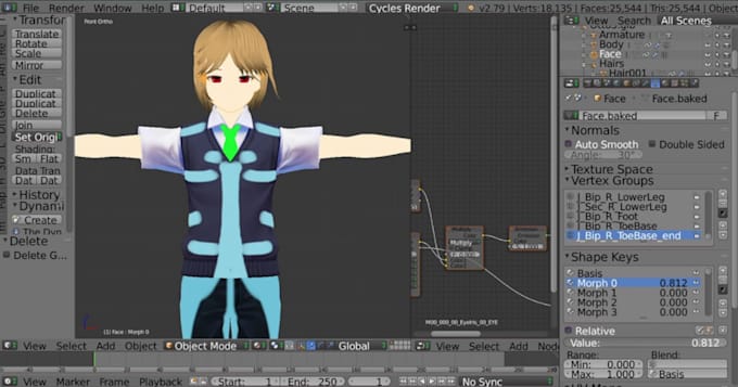 Fix, rig, convert, port 3d avatar to vrm model, vrchat, vroid, vup ...