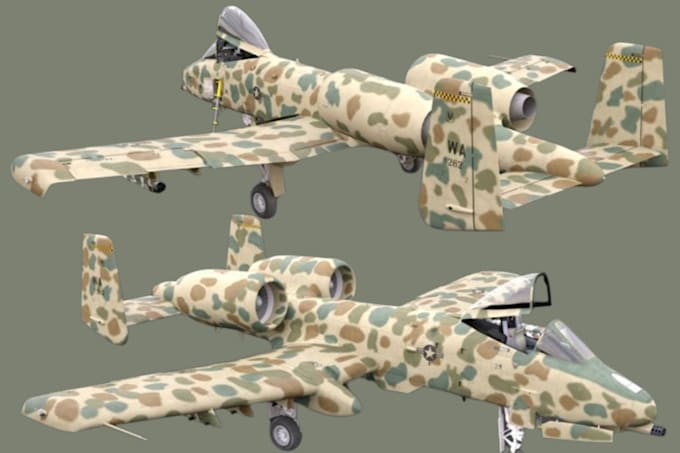 Custom 3d aircraft, helicopter model, fighter jet, military plane for ...