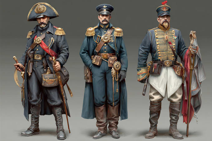 Draw detailed military characters for you by Dayshiams | Fiverr