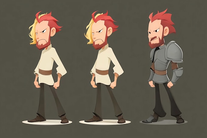 Design a 2d cartoon character by Jemishaght | Fiverr