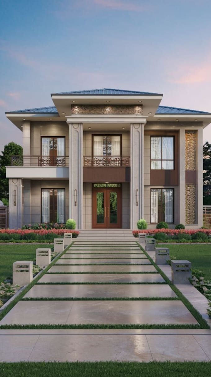 Create 3d front elevation in sketchup by Mobeen012 | Fiverr