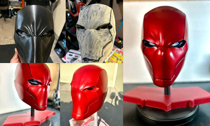 Imprimiré en 3d y pintaré, enviaré tu máscara 3d, casco 3d, armadura de ...