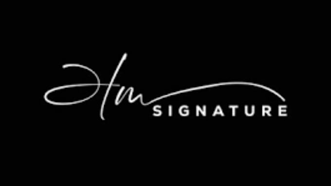 Design scripted, handwritten, signature logo by Daniellamin | Fiverr