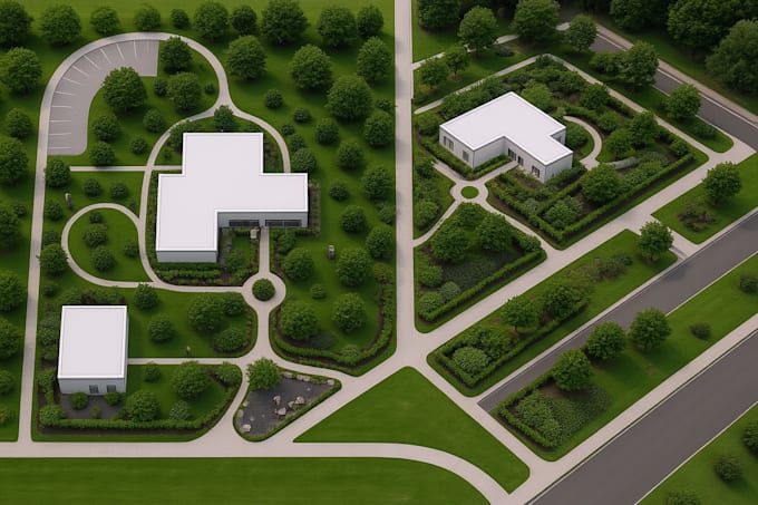 Do 2d 3d master plan, site plan, landscape architect design by Annyarchitect0 | Fiverr