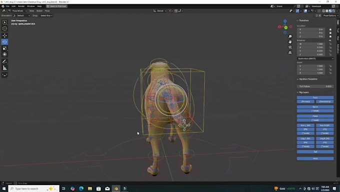3d rig stylized animal character design, creatures rig in maya,blender ik fk rig by Olascoja ...