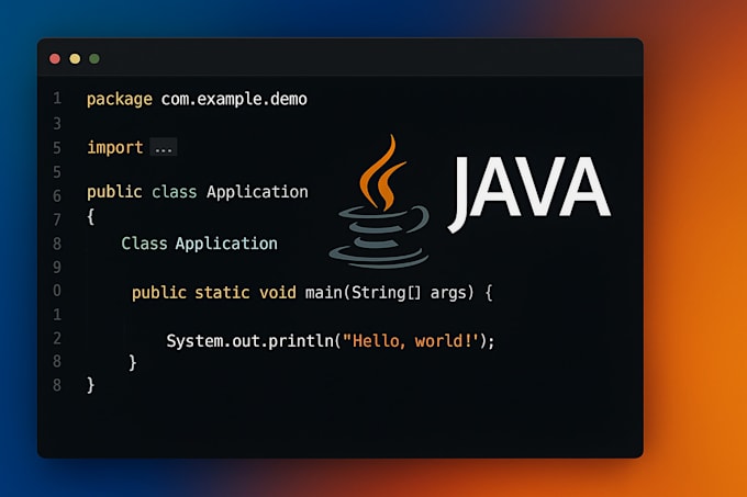Be java developer for java programming, java assignment by Codemaster000 | Fiverr