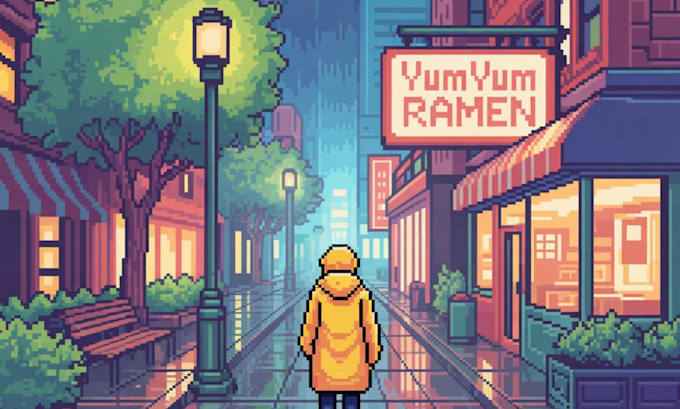 Make pixel game art character pixel game map environment tilesets ...
