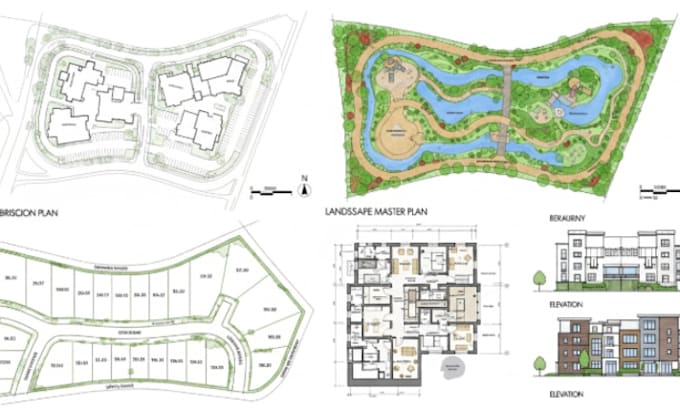 Do 2d landscape design, plot plan, master plan, site plan subdivision ...