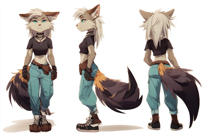 Draw your fursona, furry art or anthro character by Jaarsveld9 | Fiverr