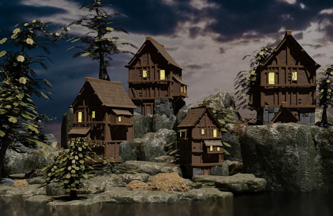 Design 3d game environment unreal engine fanatasy world terrain roblox map scifi by Ayinde ...