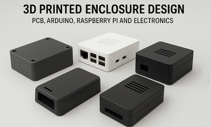 Design 3d printed enclosure or case for pcb arduino raspberry pi and ...