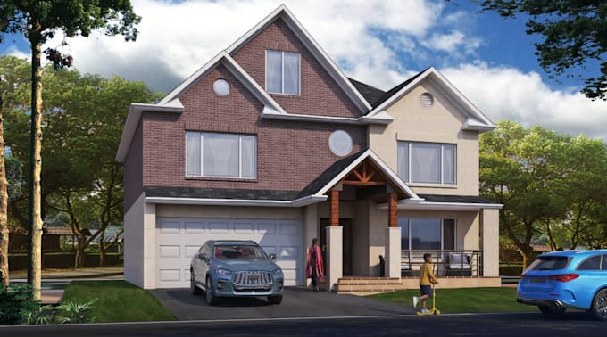 Redesign building exterior, interior design, canada house,layout plan ...