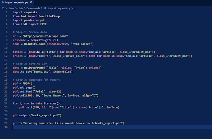 Build python automation scripts and bots by Ctr1200 | Fiverr
