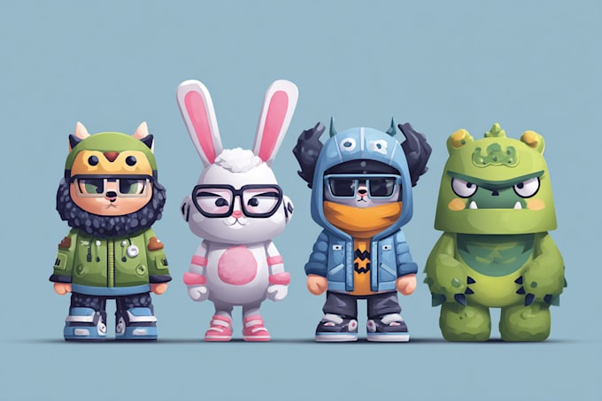 Illustrate, create mascots, character logo by Jaivynol | Fiverr