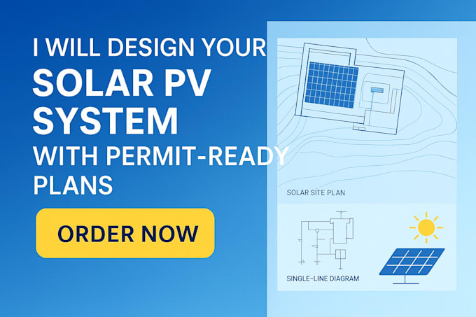 Design your solar pv system with permit by Thomas_great1 | Fiverr