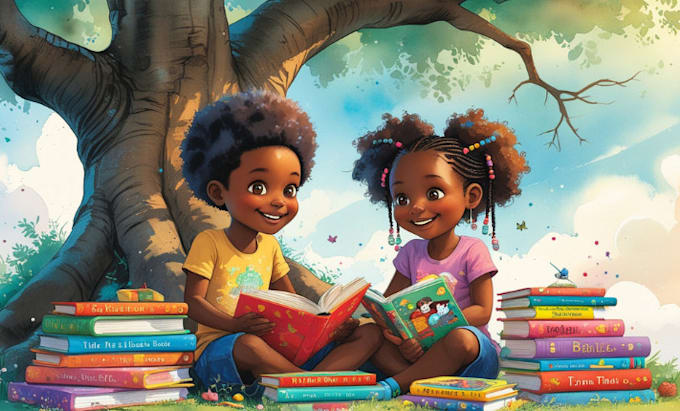 Draw watercolor children story book illustration, kids book, picture ...