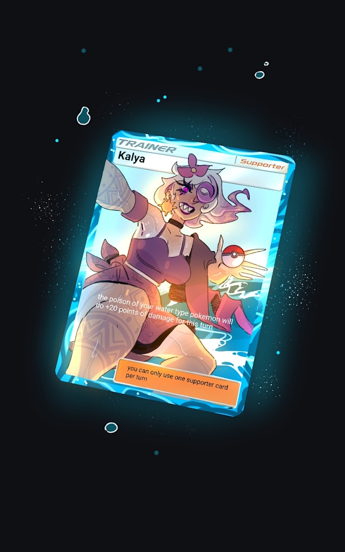 Custom pokemon trainer cards, in digital art by Tyrmation | Fiverr
