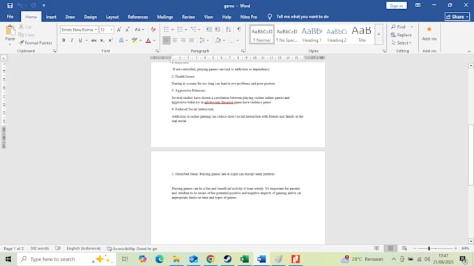 Do ms word typing by Alex32331 | Fiverr