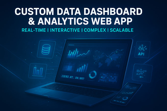 Build a custom data dashboard and analytics web app with real time visualization by Georg_mark ...