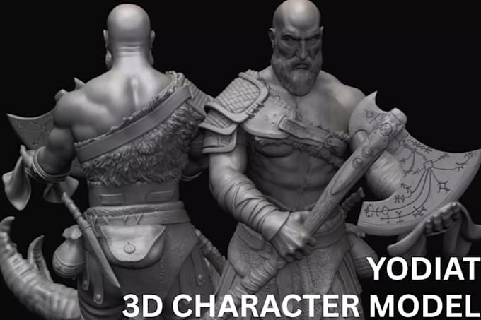Make 3d character model, 3d custom dnd mini, 3d stylized model for ...