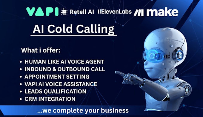 Build ai agent ai voice agent ai cold calling ai agent vapi ai calling agent by Dane_rcd | Fiverr