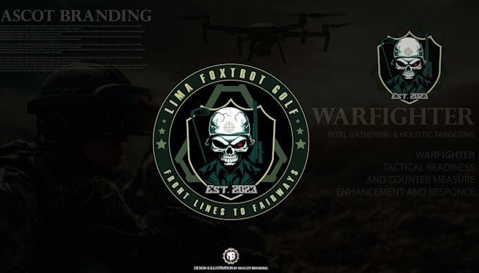 Design army logo, military patch, tactical, badge, coin, vintage skull ...