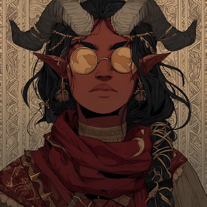 Draw your custom dnd character illustration by Mystoche7 | Fiverr