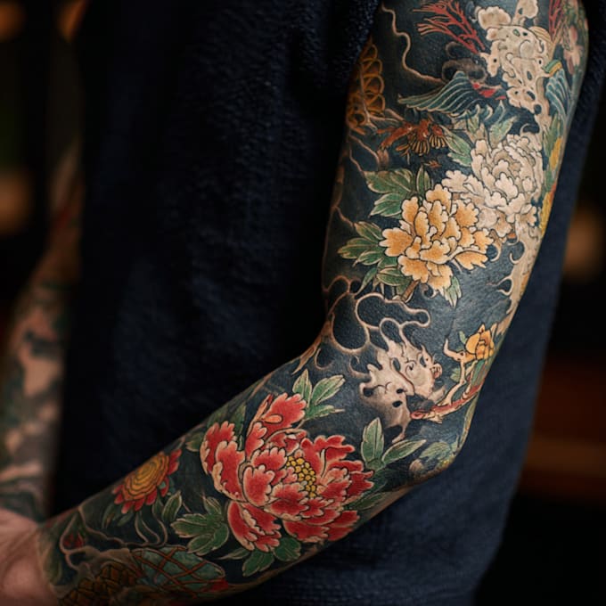 Make a traditional japanese irezumi tattoo by Gagicsh | Fiverr