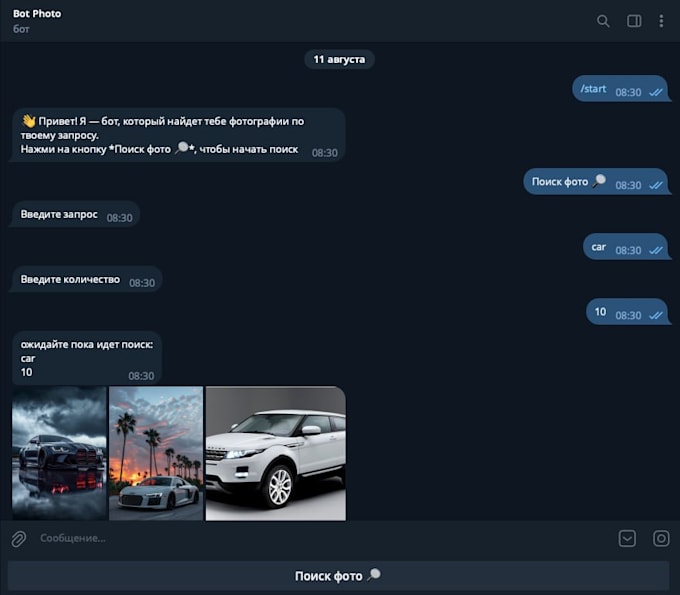 Create a custom telegram bot using python by Amxty2 | Fiverr