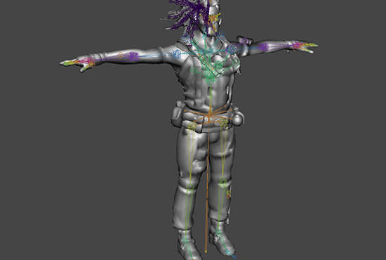 3d model rigging character make ready animation by Roswel | Fiverr
