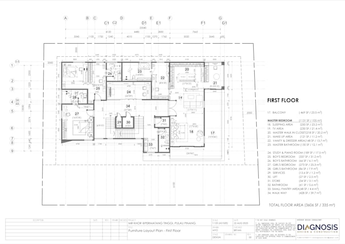 Interior design furniture layout plan and detail drawing by Myowinhtun ...