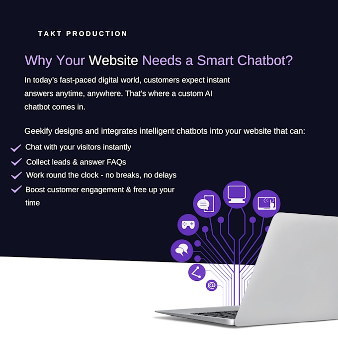 Build ai powered chatbot for whatsapp and website by Takt01 | Fiverr