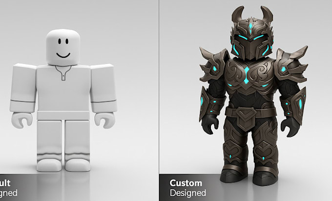 Design custom roblox armor outfits ugc meshes low poly clothing 3d ...