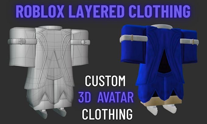 Diseñar ropa en capas 3d para roblox, ropa ugc para avatar roblox, ropa ...