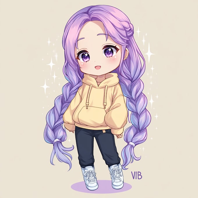 Make cute anime chibi art couple based on you or characters by Kibogum ...