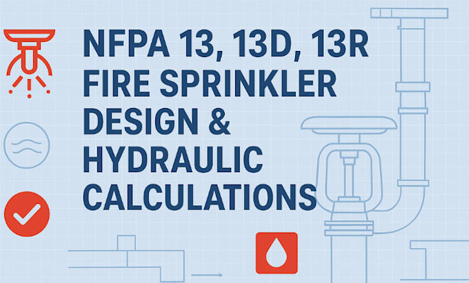 Design nfpa 13, 13d, 13r fire sprinkler system with hydraulic ...