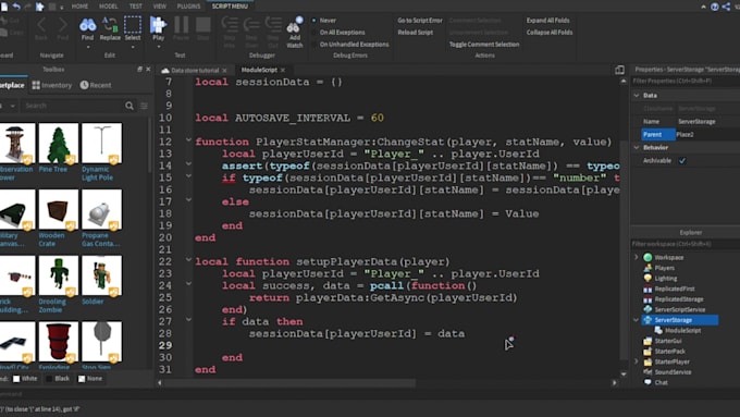 Roblox scripter in roblox studio,lua programmer, rescript roblox game ...