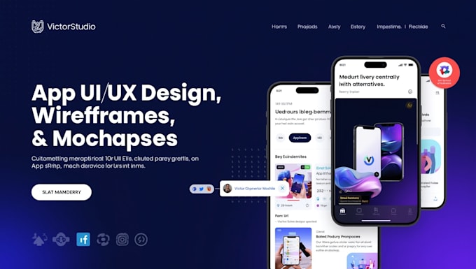 Design modern web and mobile app ui ux, wireframes, and prototypes in ...