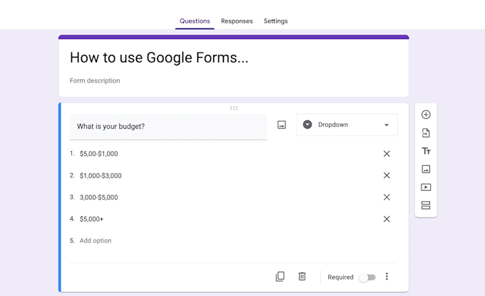 Create google forms, online surveys forms and questionnaires by Hassan ...
