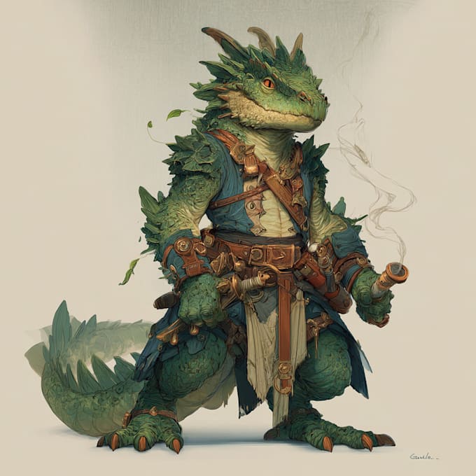 Design dnd fantasy character, pfp creatures and monster concept art by ...