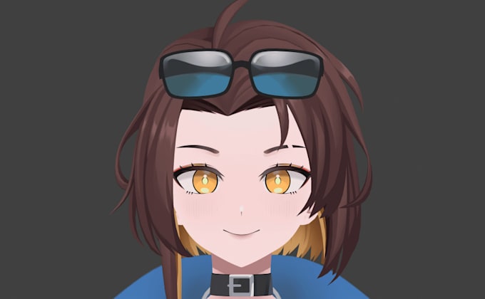 Create and rig 3d, 2d character models for vroid, vtuber, vrchat, mmd ...