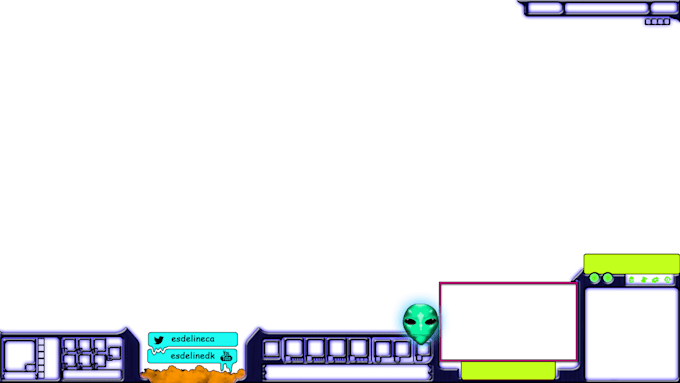 Create a twitch or hitbox stream overlay by Esdeline | Fiverr