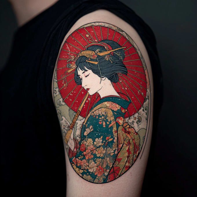 Do awesome original japanese tattoo, irezumi tattoo design by Armarrun ...