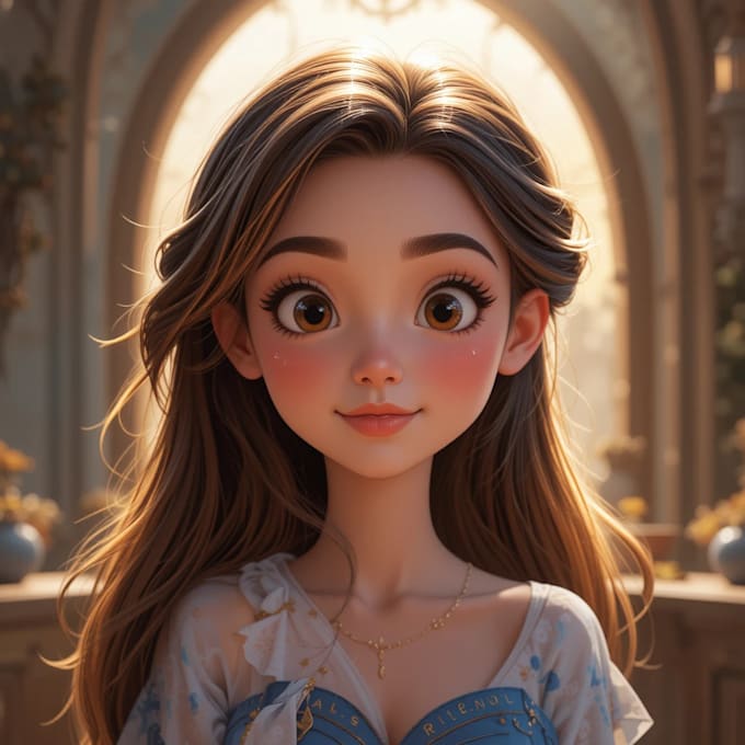 Do cute disney cartoon portrait by Sebesio | Fiverr