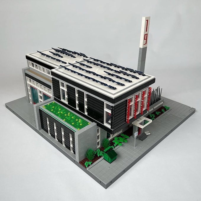 Custom lego moc house building set 3d lego model 3d lego design pdf ...