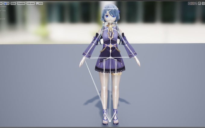 Design and rig custom vrchat 3d avatar in vroid, warudo, vrm with arkit ...