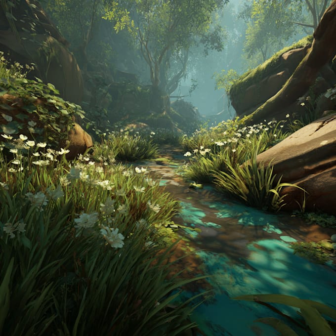 Draw a environment illustration or background art by Canmelaho | Fiverr