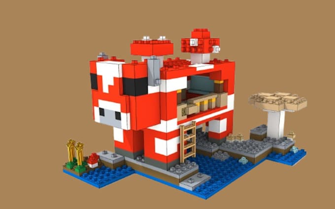 Create custom lego designs, 3d lego models, technic builds, xml part ...