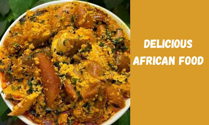 Teach eba amala pounded yam fufu iyan egusi soup by Lovelyn_j | Fiverr
